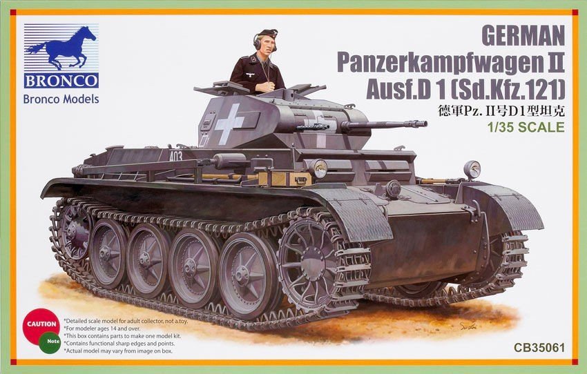 Bronco CB35061 PanzerKampfwagen II Ausf. D1 (1:35) - Tanks - 1939-1945 ...