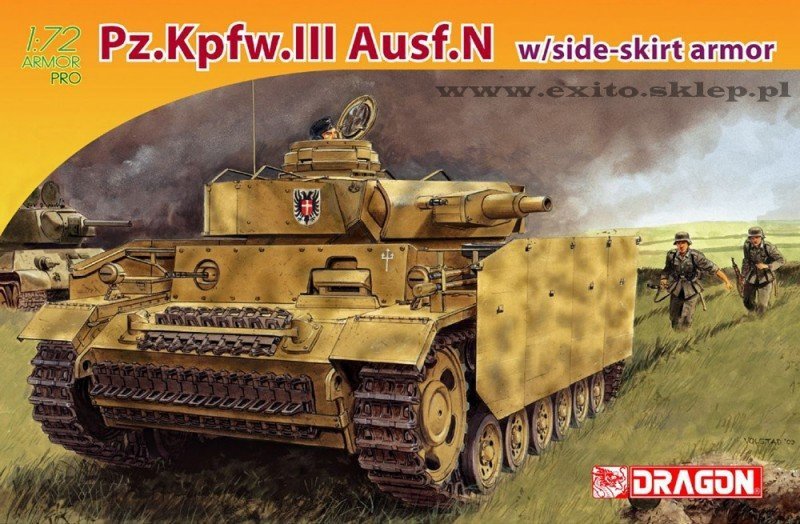 Dragon 7407 Pz.Kpfw.III Ausf.N w side-skirt armor (1:72) - 1939-1945 ...