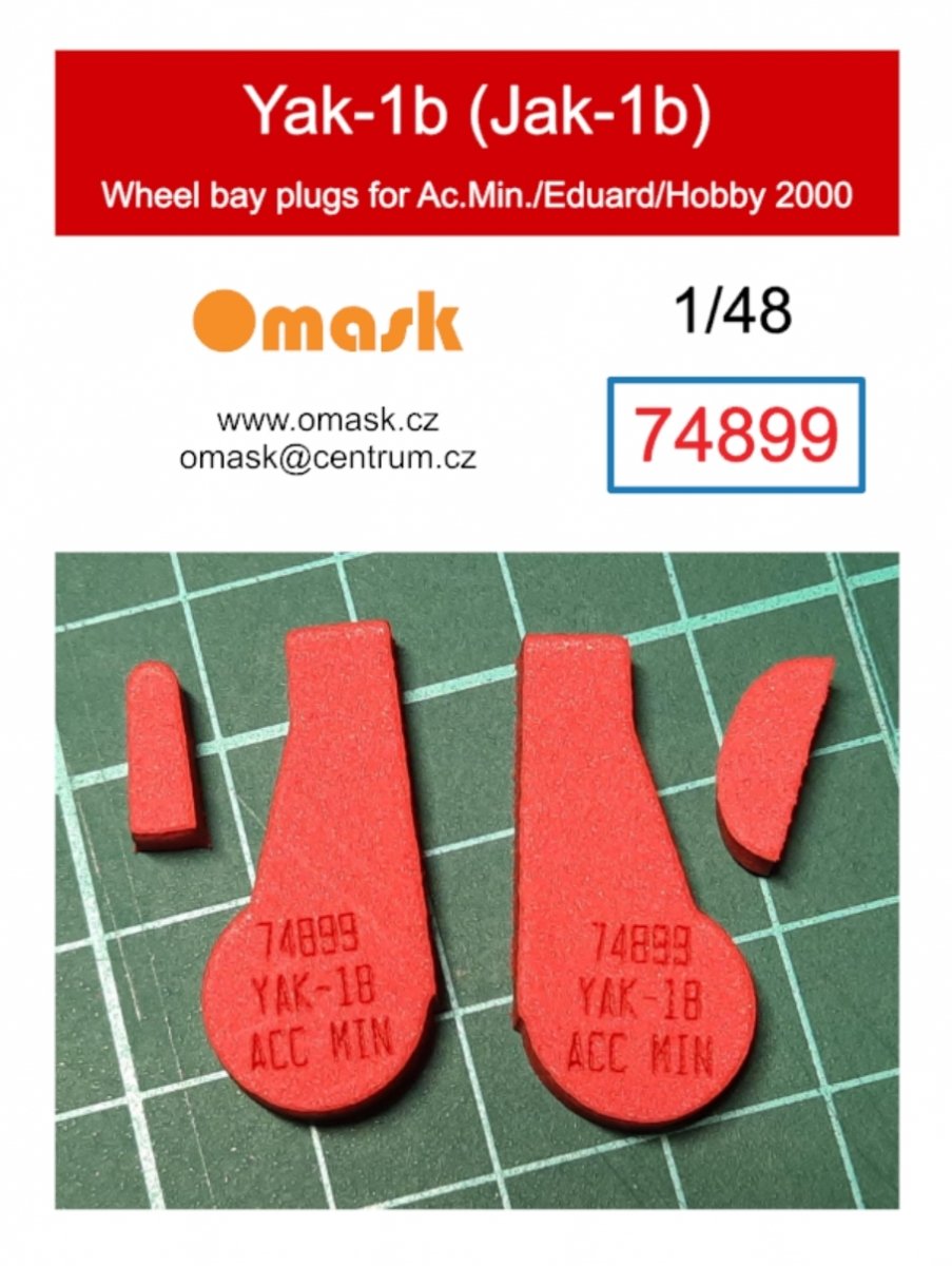 Omask 74899 Jak-1b wheel bay plugs (for Accurate Miniatures Eduard ...