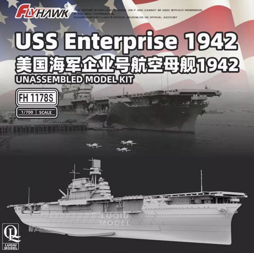 FlyHawk Model FH1178S USS Enterprise 1942 Deluxe Edition 1 700 - scale ...