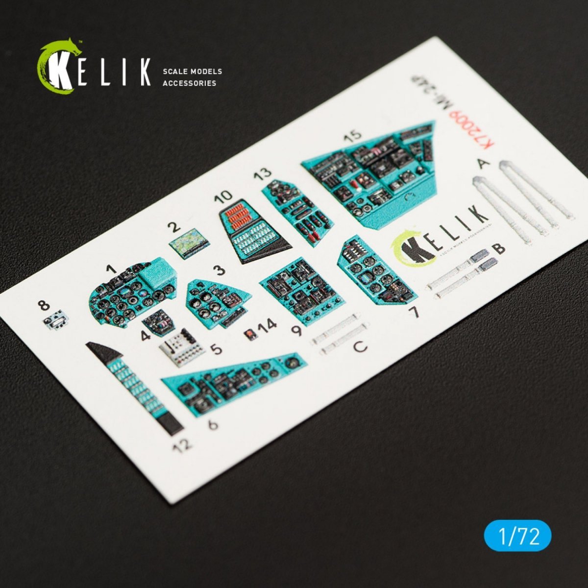 KELIK K72009 MI-24P INTERIOR 3D DECALS FOR ZVEZDA KIT 1 72 - 1 72 - KELIK - 3D decals ...