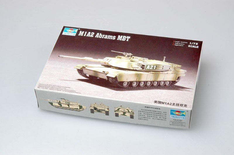 Trumpeter 07279 M1A2 Abrams MBT (1:72) - auf 1945 - 1 72 - Military ...