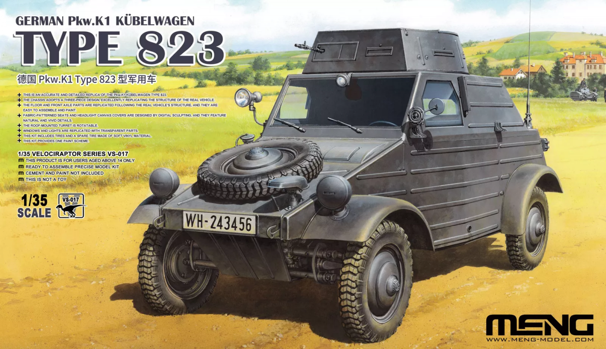 Meng Model Meng VS-017 German Pkw. K1 Kubelwagen Type -823 1 35 - Cars ...