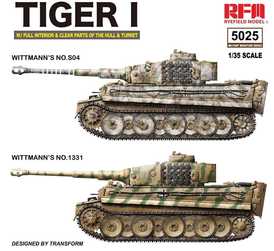 Rye Field Model 5025 German Tiger I Early Production Wittmann's Tiger ...