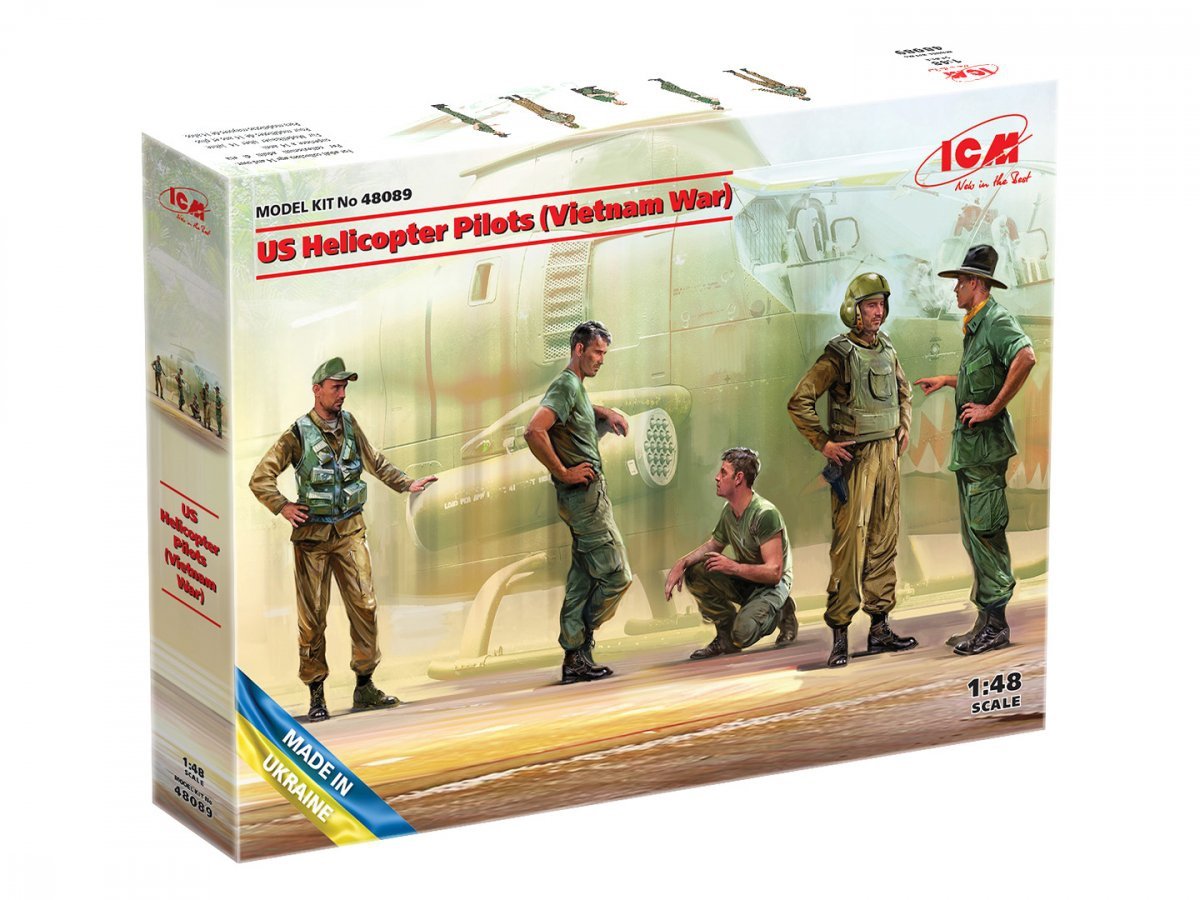 ICM 48089 US Helicopter Pilots (Vietnam War) 1 48 - scale 1:48 - Figures