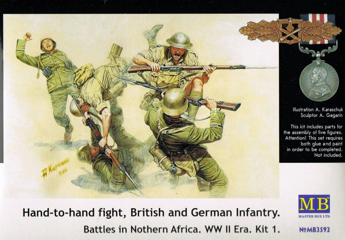 Master Box 3592 Hand-to-hand fight British and German Infantry (1:35 ...