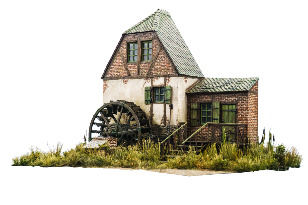 RT-Diorama 35024 Diorama-Base: Watermill 1 35 - Scenerie, budynki - Diorama