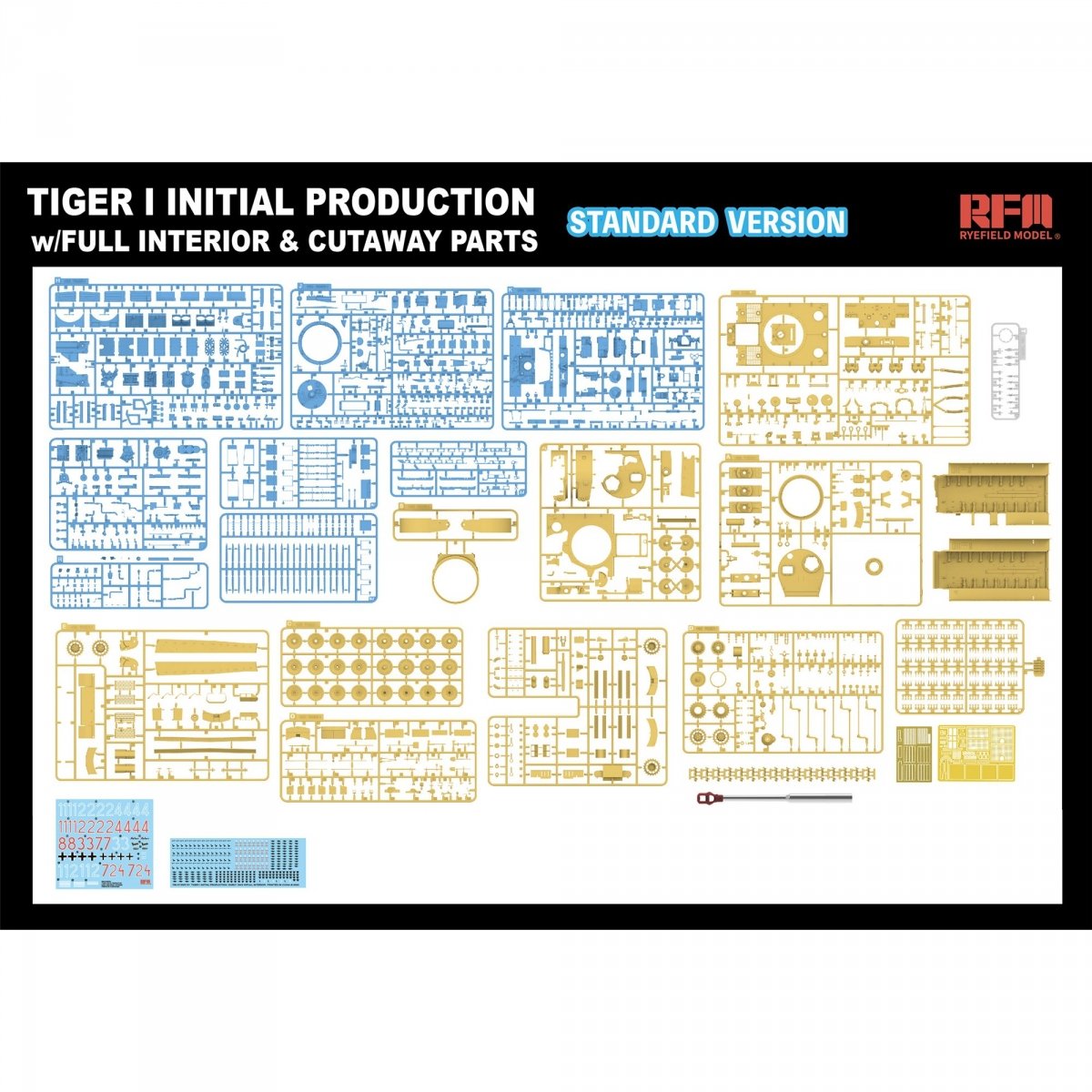 Rye Field Model 5130 Tiger I Initial Production Early 1943 w Full ...