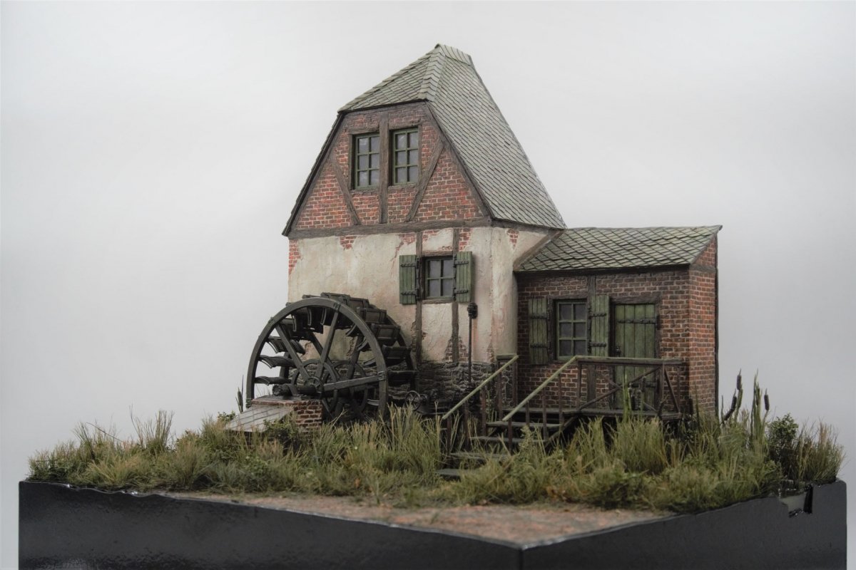 RT-Diorama 35024 Diorama-Base: Watermill 1 35 - Scenerie, budynki - Diorama