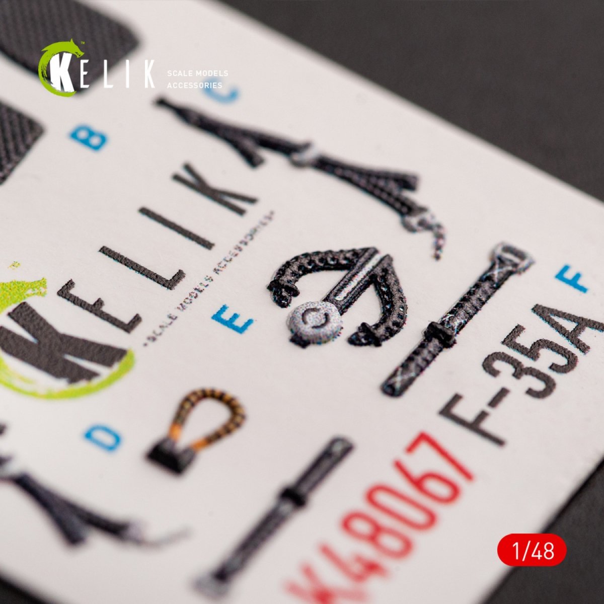 KELIK K48067 F-35A INTERIOR 3D DECALS FOR TAMIYA KIT 1 48 - skala 1 48 ...