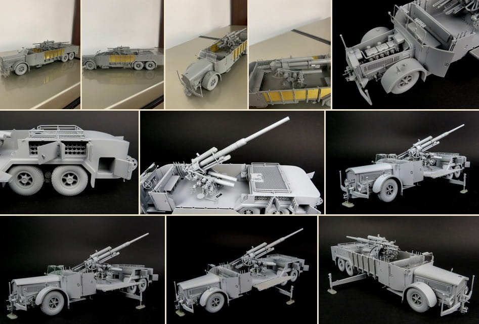 Das Werk DW35024 8,8 cm Flak on a 9t VOMAG 1 35 - Artyleria samobieżna ...