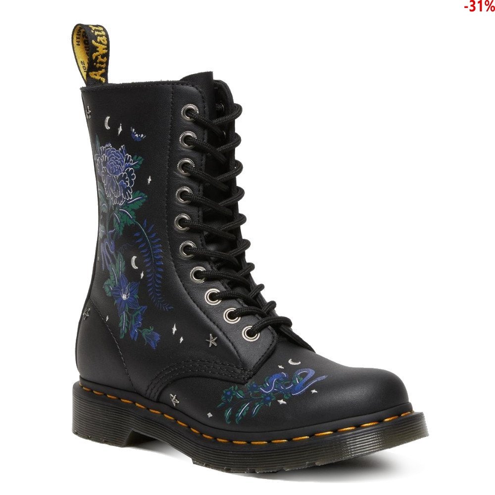 Buty Dr. Martens 1490 Mystic Floral Black Printed 27660001