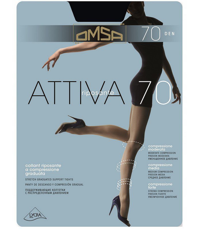 Rajstopy Omsa Attiva 70 den 2-5 | nbielizna.pl