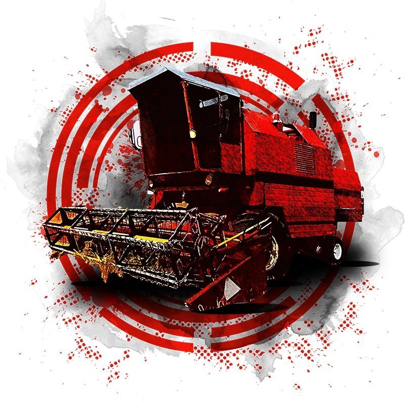 Koszulka rolnicza - kombajn - Polski Bizon - entero.pl