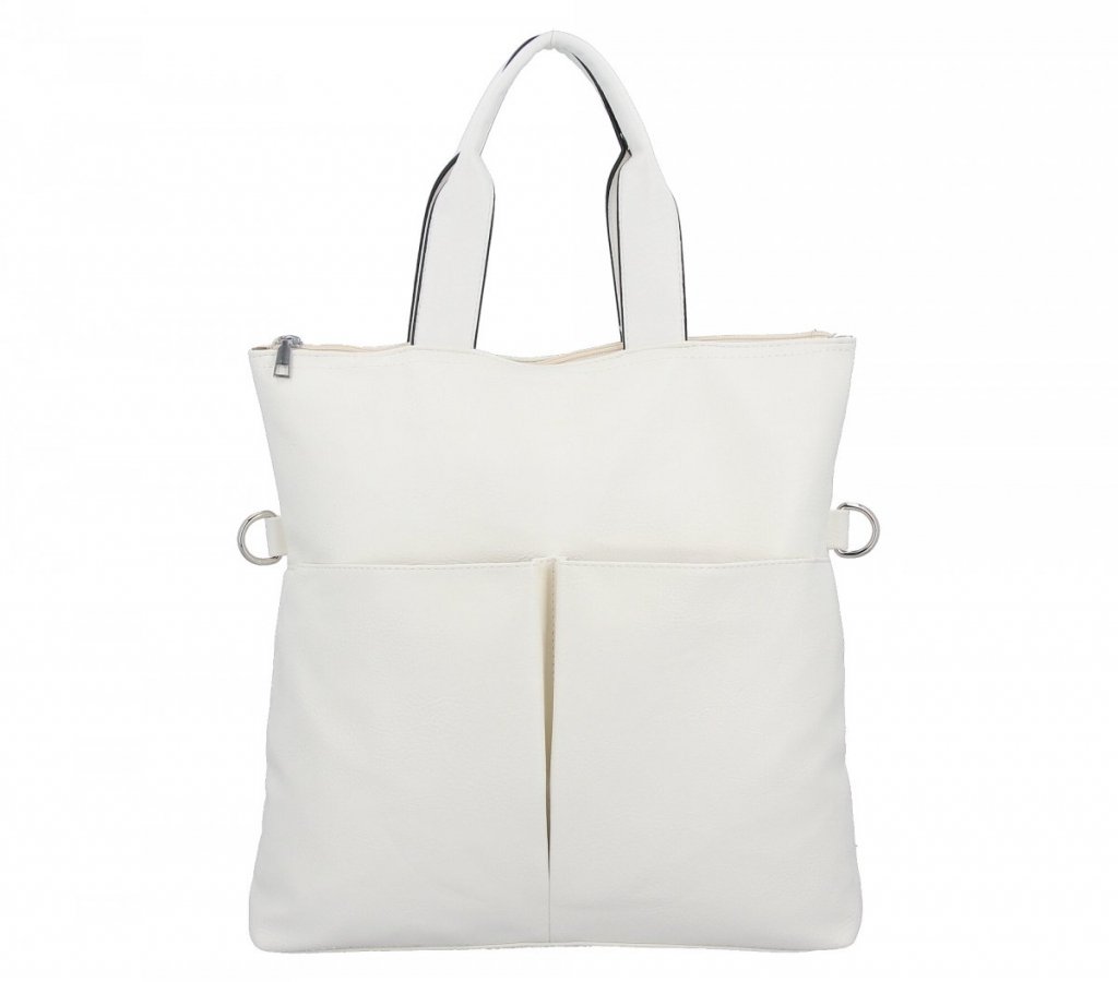 Dámská kabelka shopper bag Hernan bílá HB0362 - bílé dámské kabelky ...