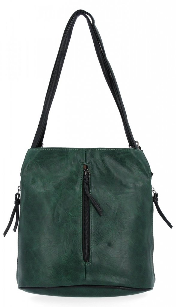 Torebka Damska z Funkcją Plecaka firmy Hernan HB0212-1 Butelkowa Zieleń ...