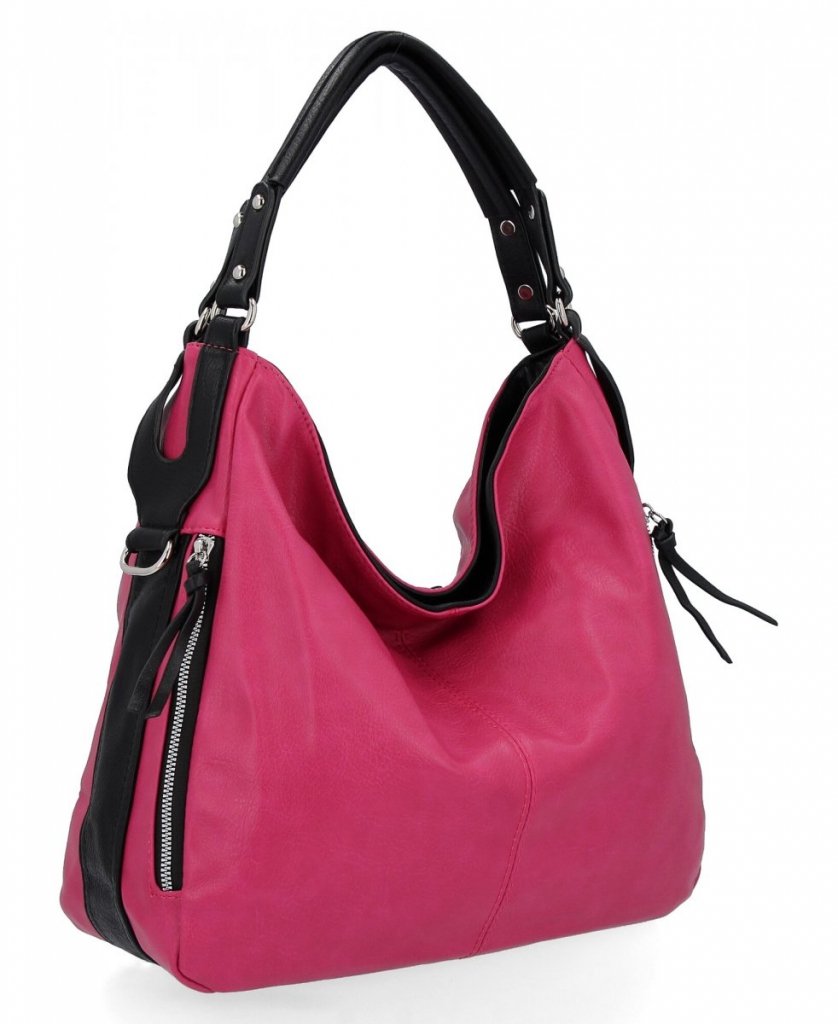 Uniwersalna Torebka Damska XL Hernan HB038 Fuksjowa - Panitorbalska.pl