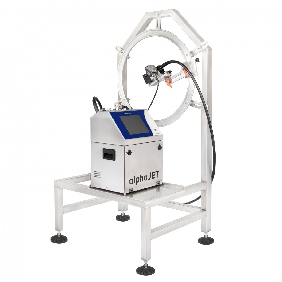 Coding station with radial printhead adjustment mechanism - Coding-machines