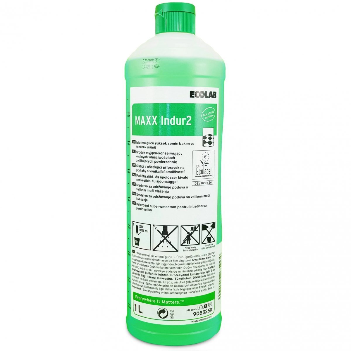 Środek do mycia i pielęgnacji posadzek Ecolab Maxx Indur 2, 1L - Mycie ...