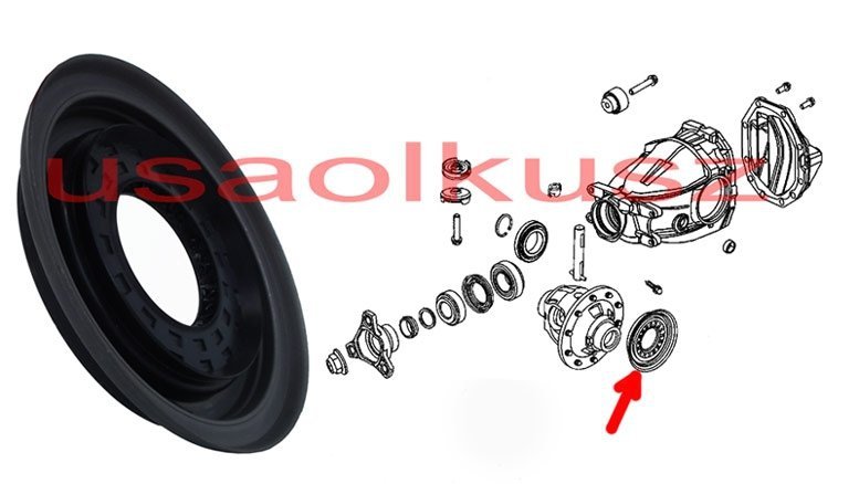 Uszczelniacz półosi tylnego mostu 215mm Jeep Grand Cherokee 2011-2012 ...