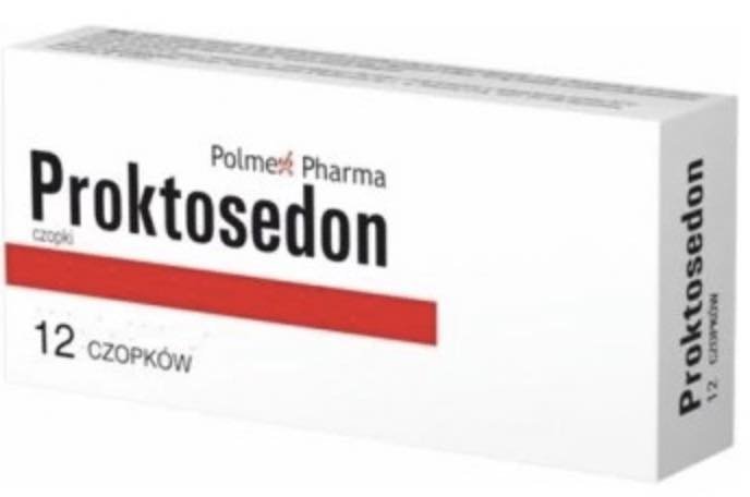 PROKTOSEDON (Proctosone) x 12 czopków | Polskimarket.nl