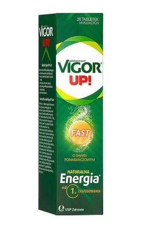 Vigor Up! Fast pomarańcza 20 tabletek musujących | Polskimarket.nl