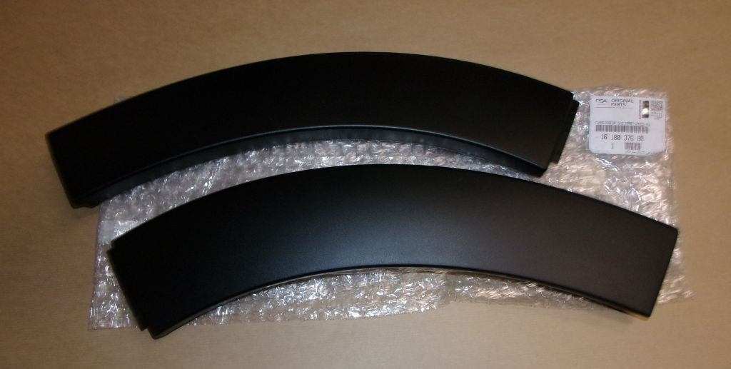 Pare-chocs Citroën C3 III avant gauche et droit noir , 1618037680