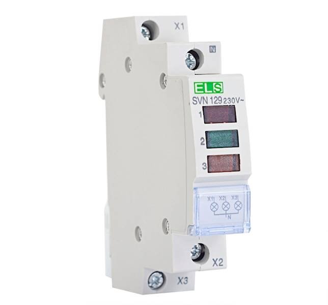 Lampka sygnalizacyjna 3-fazowa LED RGY IP20, SVN129, ELS