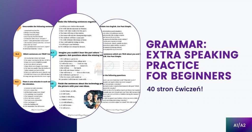 GRAMMAR: EXTRA SPEAKING PRACTICE FOR BEGINNERS - Wszystkie