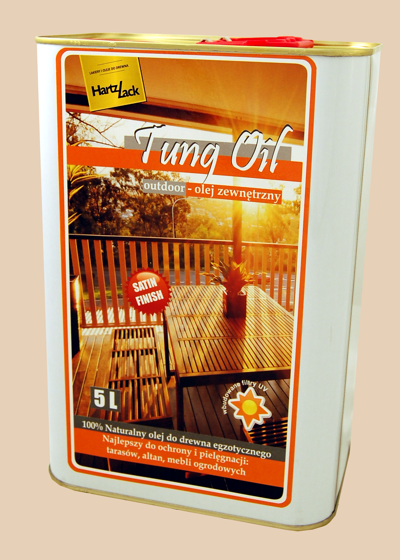 Hartzlack Tung Oil 5 l - Lakiery oleje impregnaty na zewn - Chemia