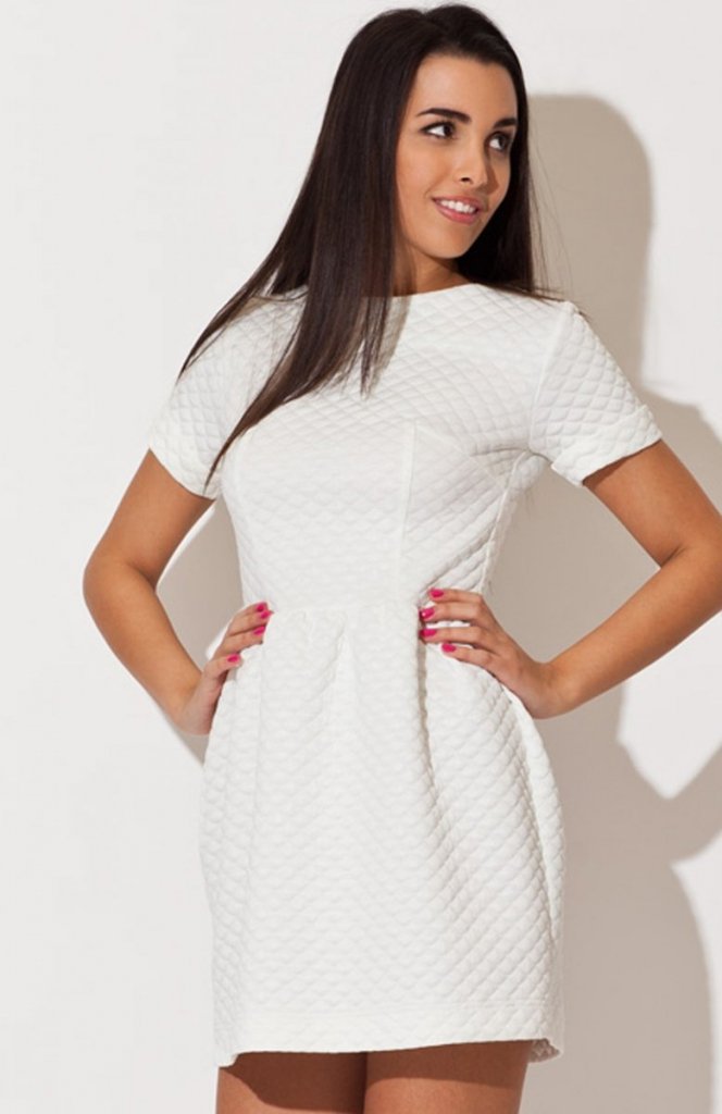 Katrus K147 sukienka ecru | Intimiti.pl