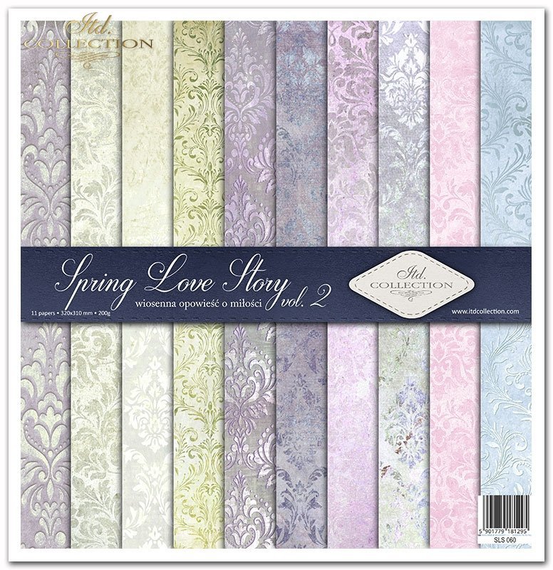 Set of scrapbooking papers - SLS-060 Spring Love Story vol. 2 ...