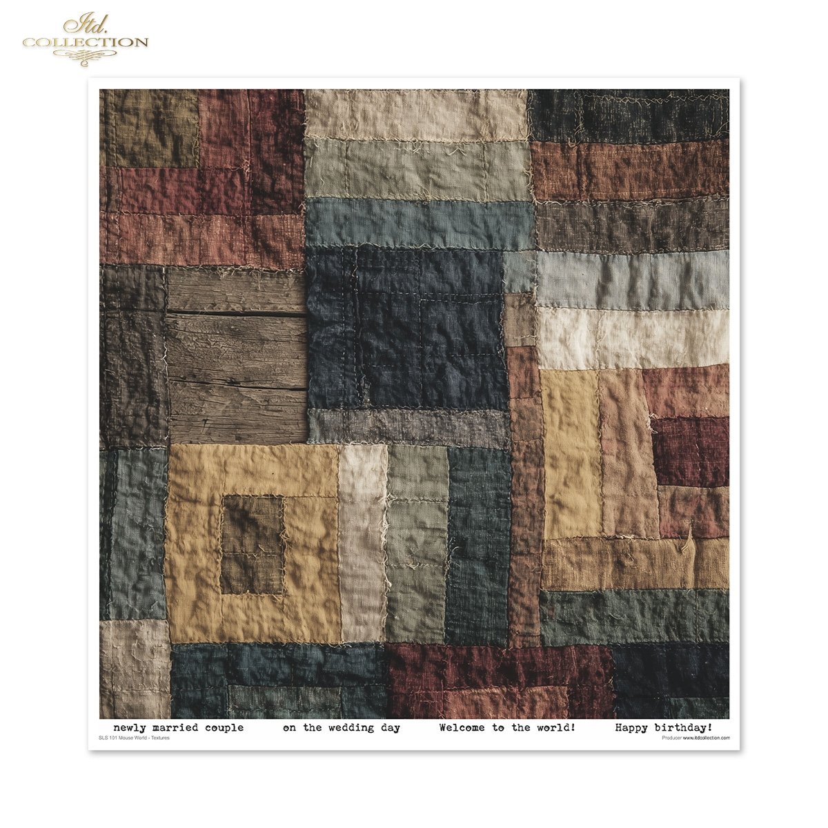 Zestaw do scrapbookingu SLS-101 Mouse World - Textures