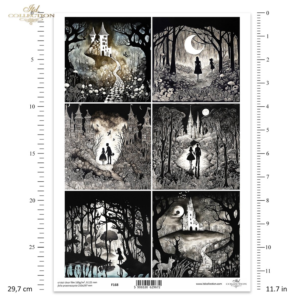 folia przezroczysta F168 Lost in a Fairy Tale, mroczny krajobraz ...