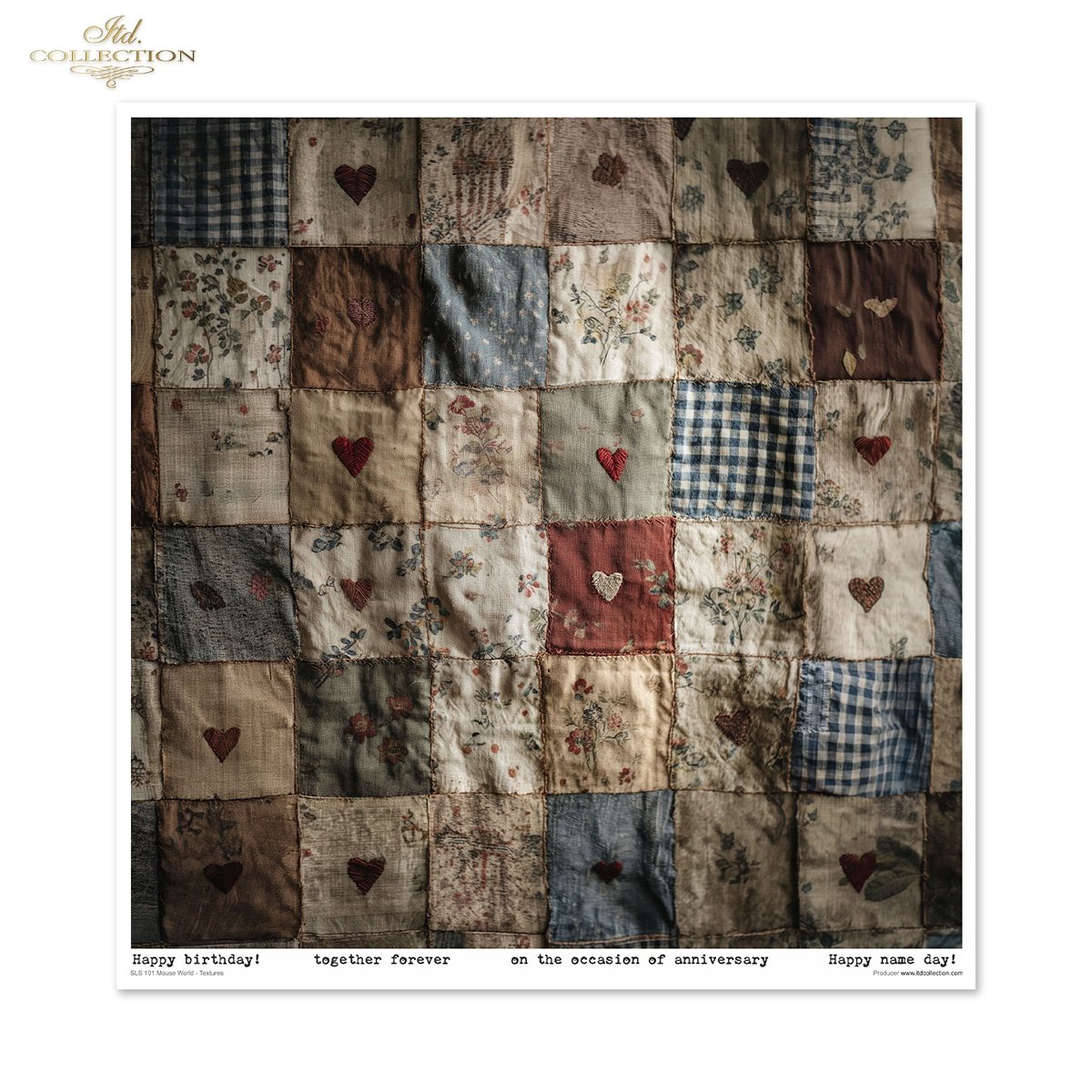 Zestaw do scrapbookingu SLS-101 Mouse World - Textures