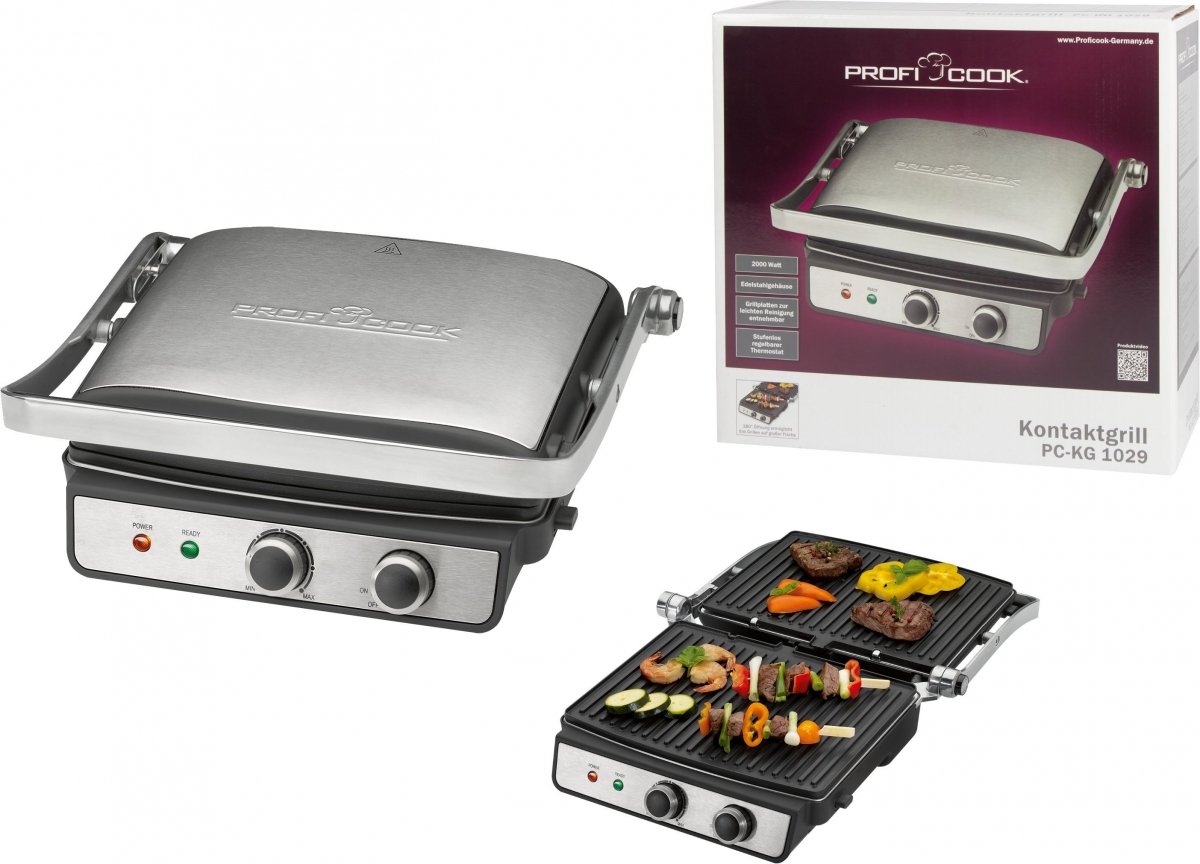 Grill elektryczny kontaktowy ProfiCook PC-KG 1029 - Urządzenia kuchenne